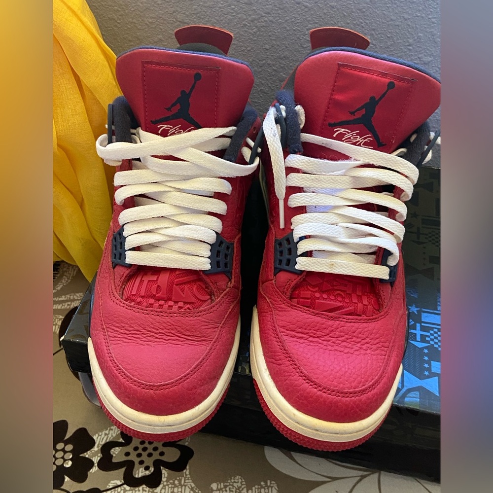 Air Jordan 4 Red Retro Se Sneakers - Gem